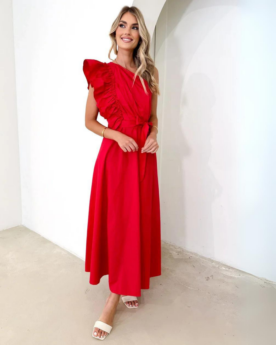 Gingham & Heels Rowler Dress in Red – WMIYHire