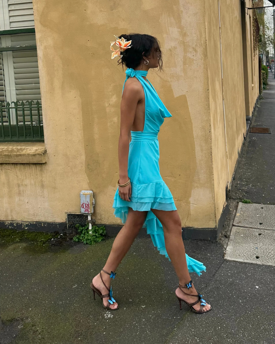 Orphe Gabrielle Ruffle Dress – WMIYHire